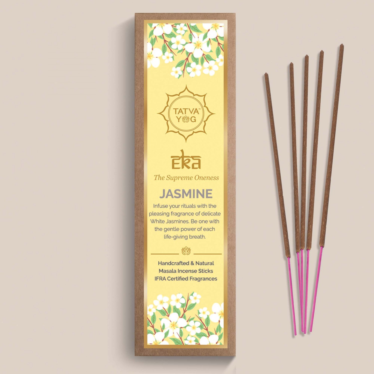 TATVA YOG - EKA - JASMINE HANDCRAFTED AND NATURAL MASALA INCENSE STICK ...